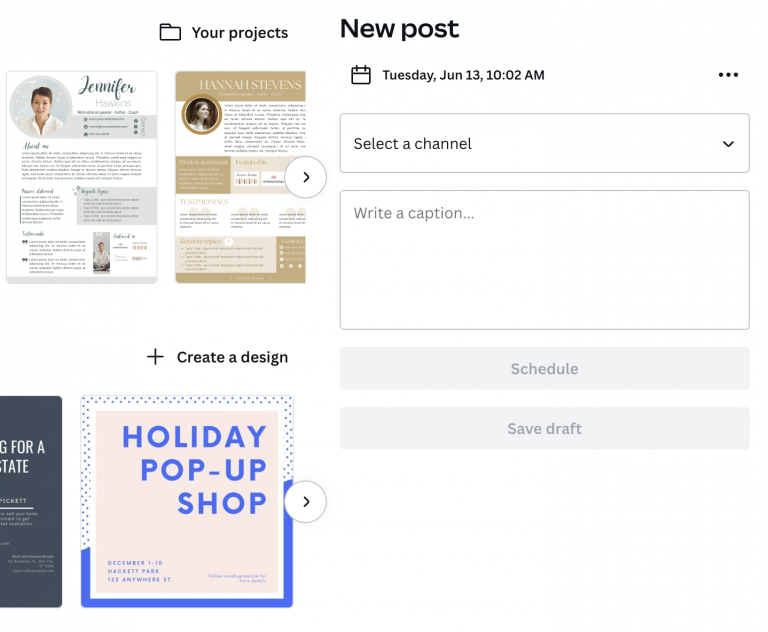 How to use Canva's Content Planner to plan your social media - Pretty Little Docs